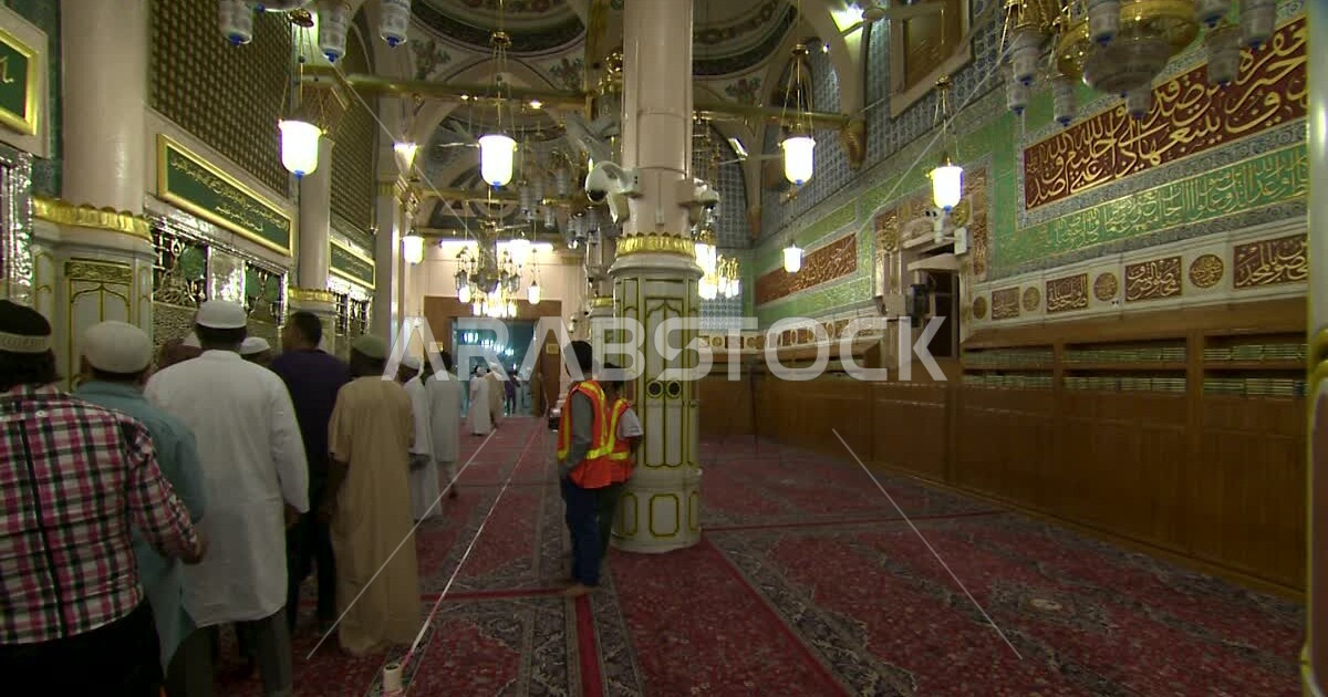 The honorable Prophet’s Chamber in the Prophet’s Mosque, sacred ...