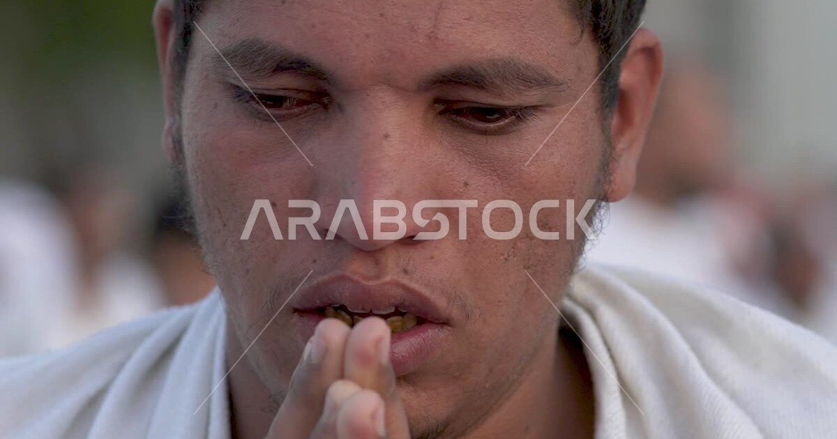 Crying, humility, and getting closer to God Almighty, a close-up ...