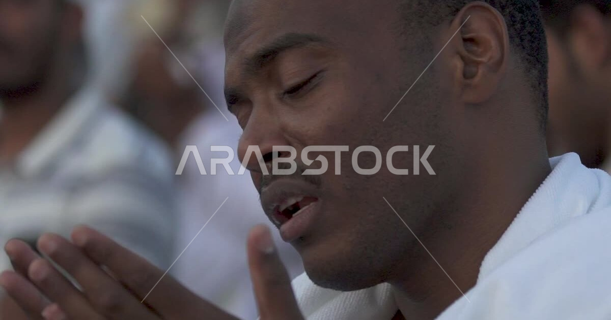 Crying, humility, and getting closer to God Almighty, a close-up ...