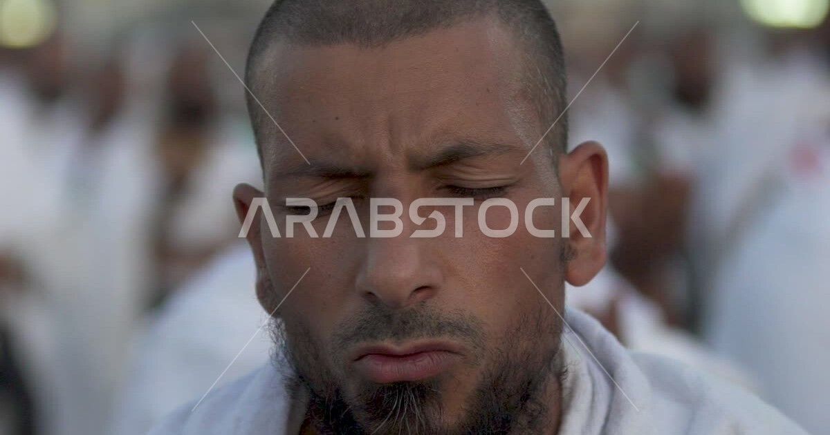 Crying, humility, and getting closer to God Almighty, a close-up ...