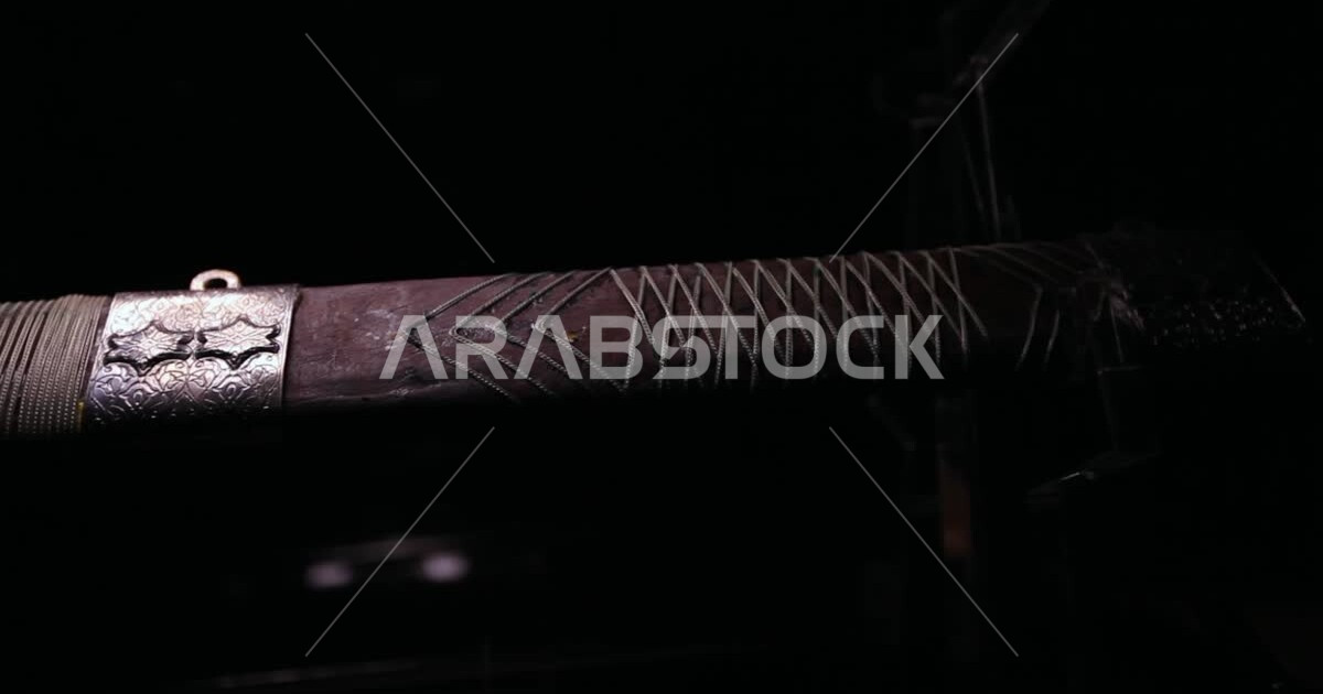 Weapons and military tools at the time of the Prophet, a close-up of an ...