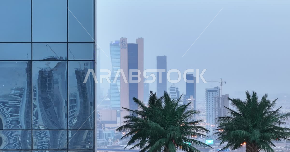 The Economic City in the Kingdom, aerial drone photography of the King ...