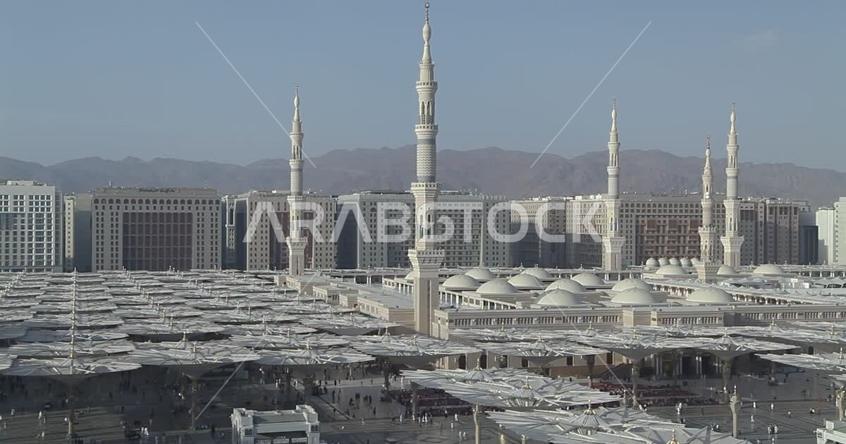 أماكن دينية روحانية, المعالم الاسلامية المقدسة, مقصد المسلمين من شتى أنحاء العالم, تصوير درون ...