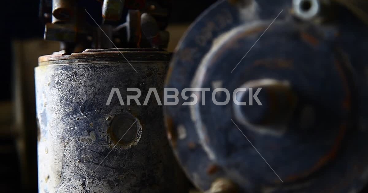 Close-up photography of car engines and parts, inspection and ...