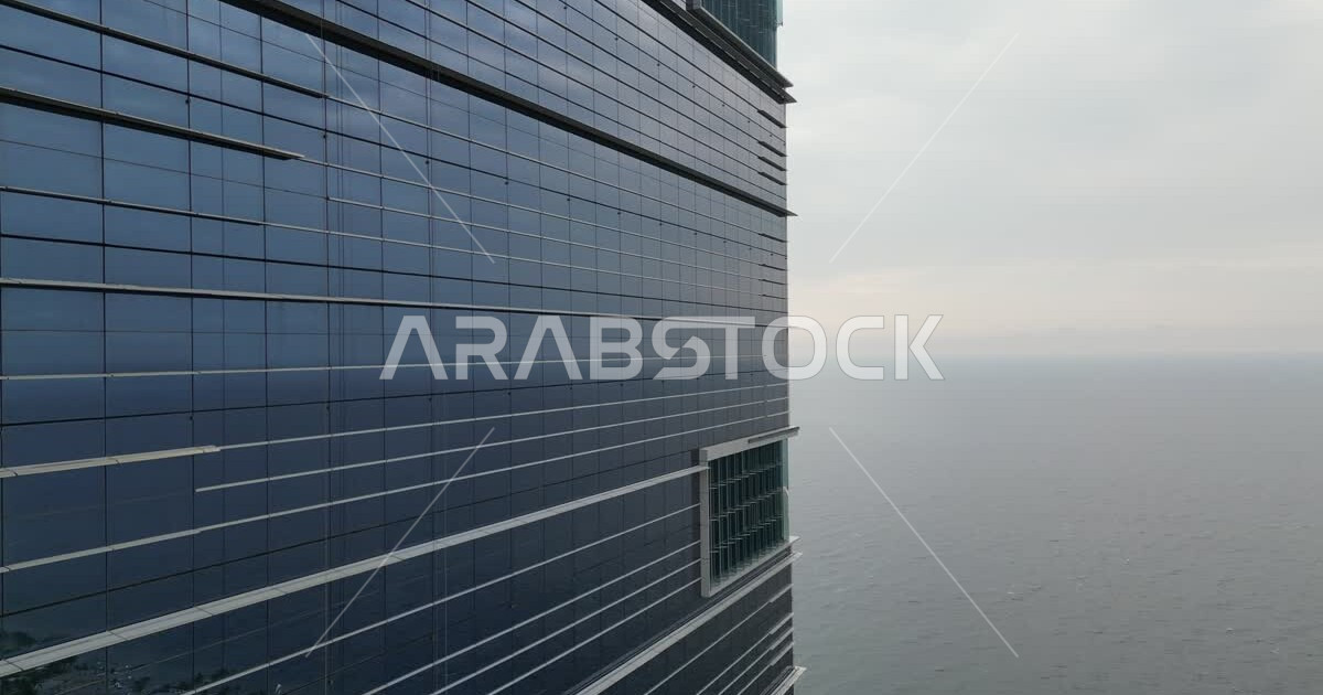 Waterfront in the Kingdom of Saudi Arabia, enjoying the water landscape ...