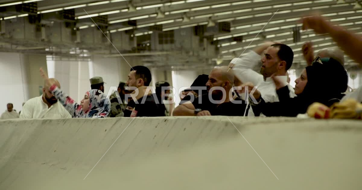 A religious spiritual atmosphere, the ritual of throwing pebbles, a ...