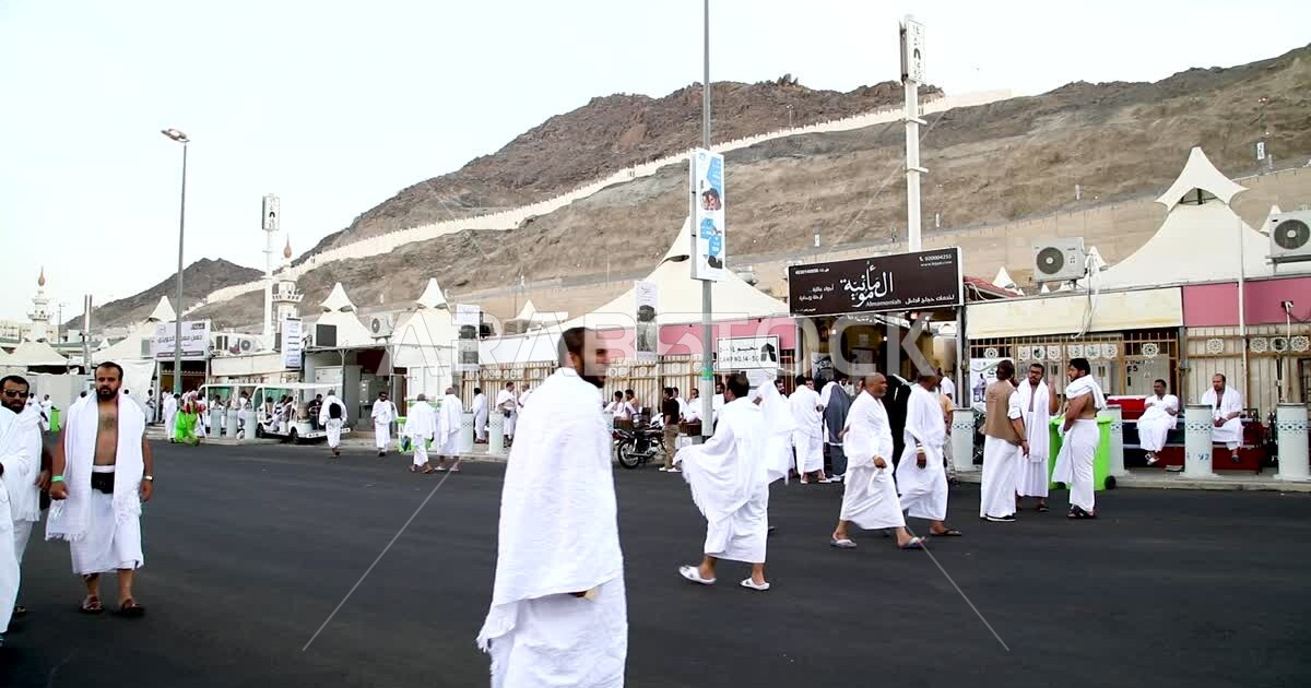 The white tents area in the Kingdom of Saudi Arabia, pilgrims to the ...