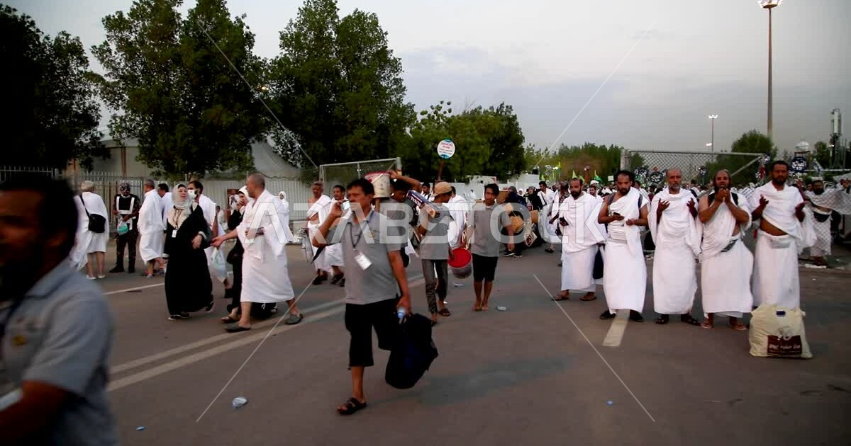 The arrival of Muslims from all over the world to perform Hajj and ...