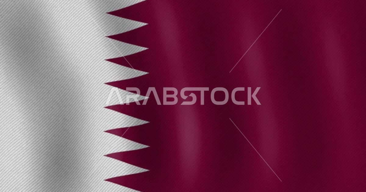 Flags of Arab countries, celebration of Qatari National Day, December ...