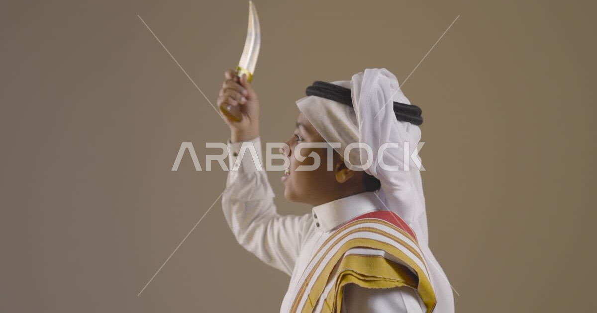 Wearing traditional folk costumes, dancing with the dagger to songs and ...