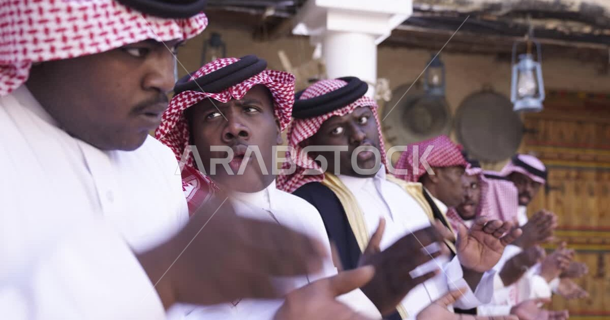 Singing songs on the occasion of the anniversary of the founding of the ...