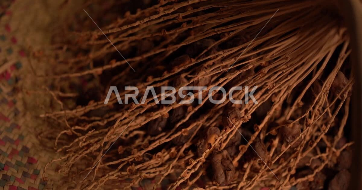 National local products, close-up depiction of a dried palm stalk in a ...