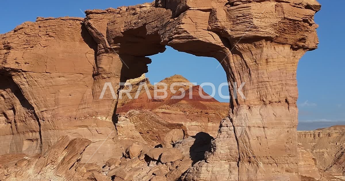 Rock formations and formations of the mountains of the Kingdom of Saudi ...
