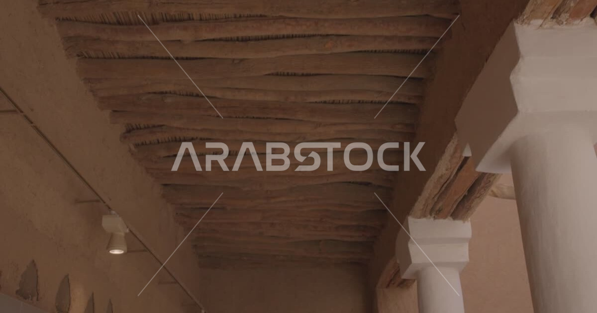 Preserving Saudi heritage, wooden ceilings inside the Masmak Palace ...