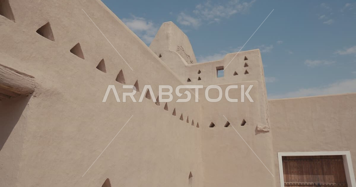 Heritage houses made of clay bricks, the Day of Debt 1727 AD, clay ...