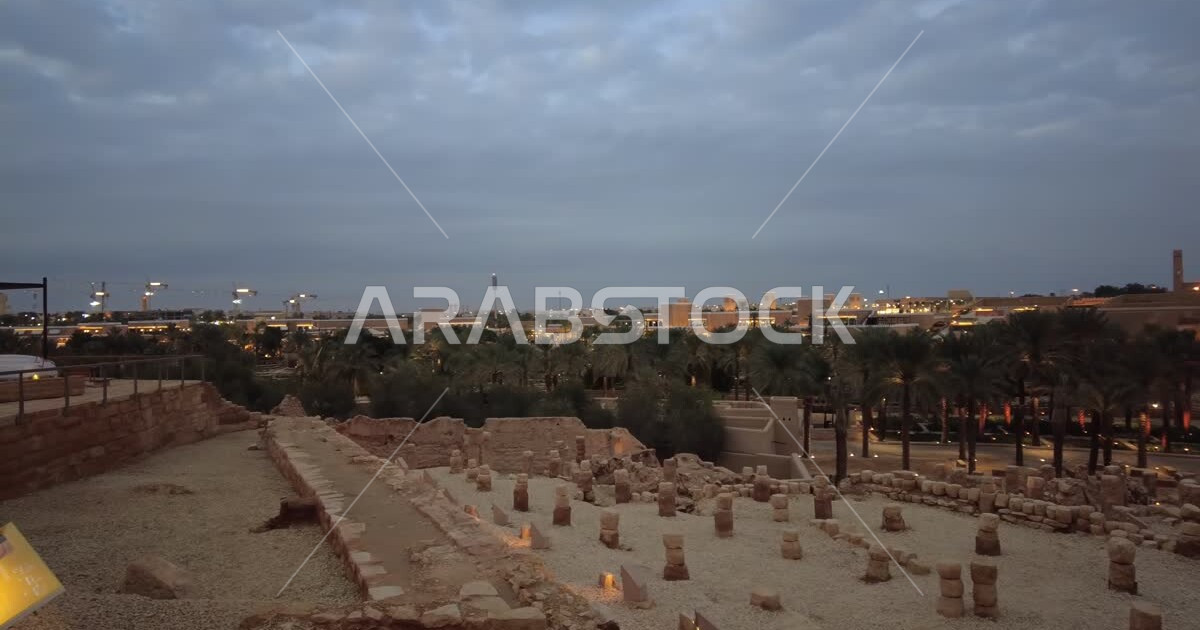 Al-Bujairi Overlook and Park in Al-Turaif District in Old Diriyah, the ...