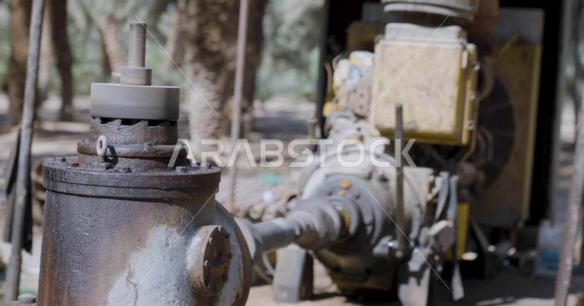Machines for pumping water to all parts of the field, interest in ...