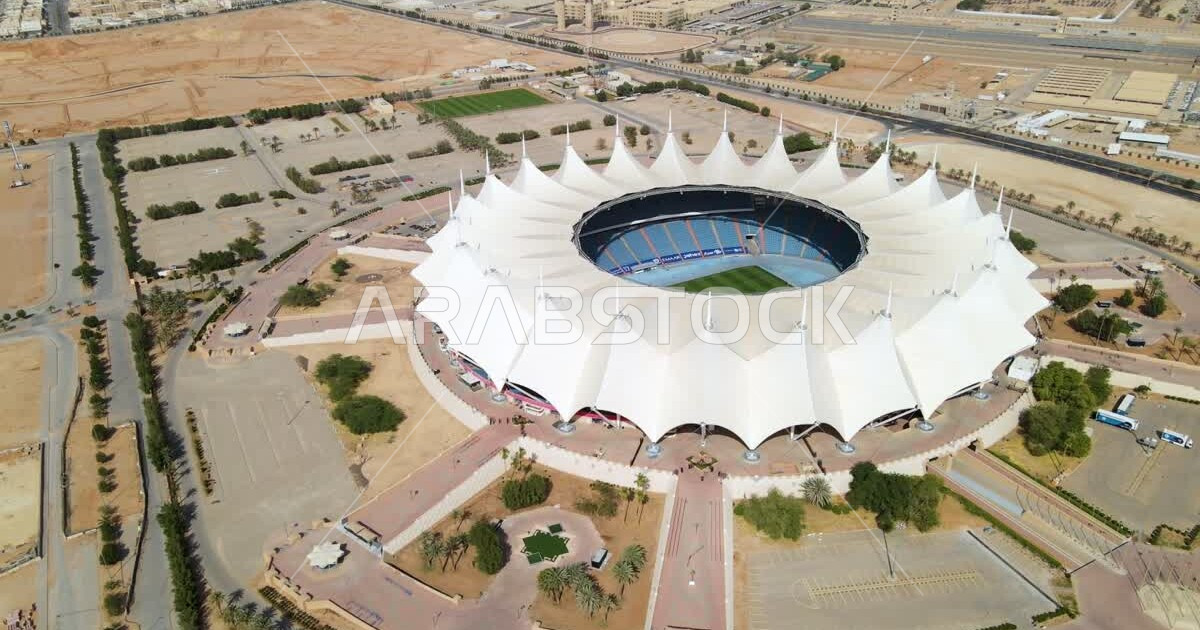 The architectural engineering art of the King Fahd Stadium building ...
