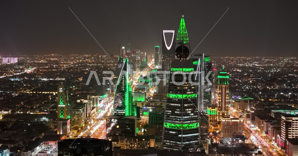 Architectural engineering art in the advanced style of the Olaya Towers ...