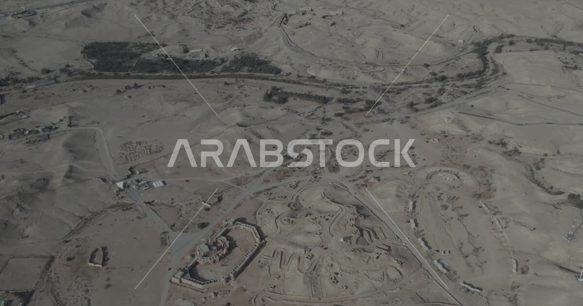 Aerial drone photography of King Salman Wild Park in Riyadh, famous ...
