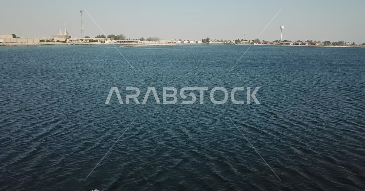 Enjoying sea trips and picnics, aerial drone photography of sea waves ...
