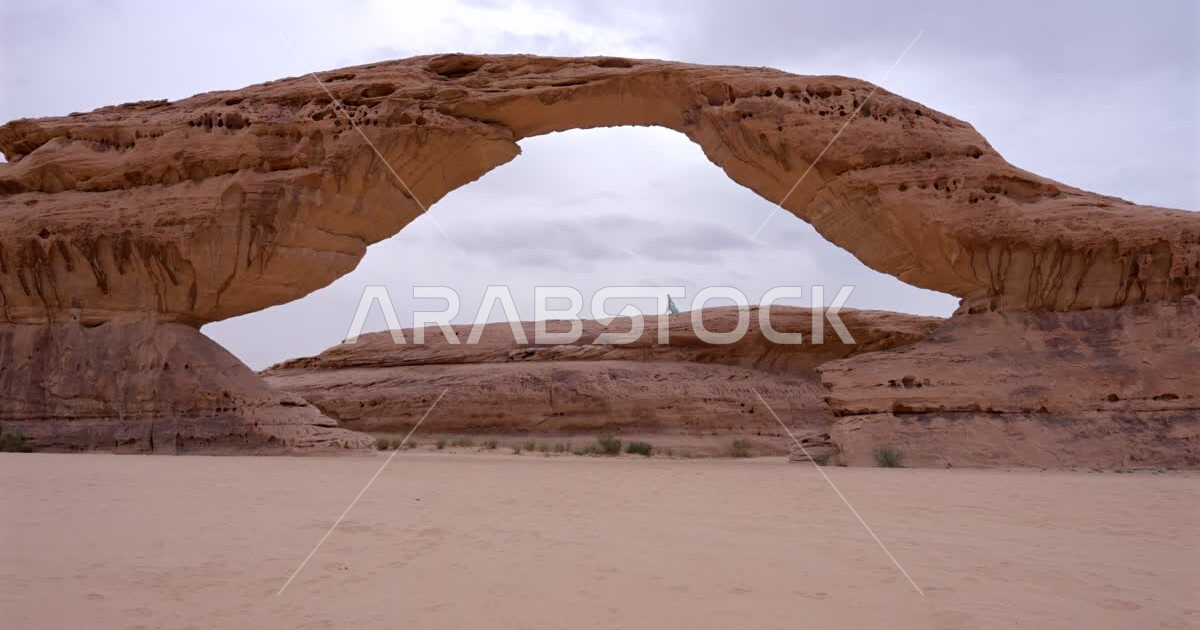 Rock formations and formations in the desert of Al-Ula Governorate ...