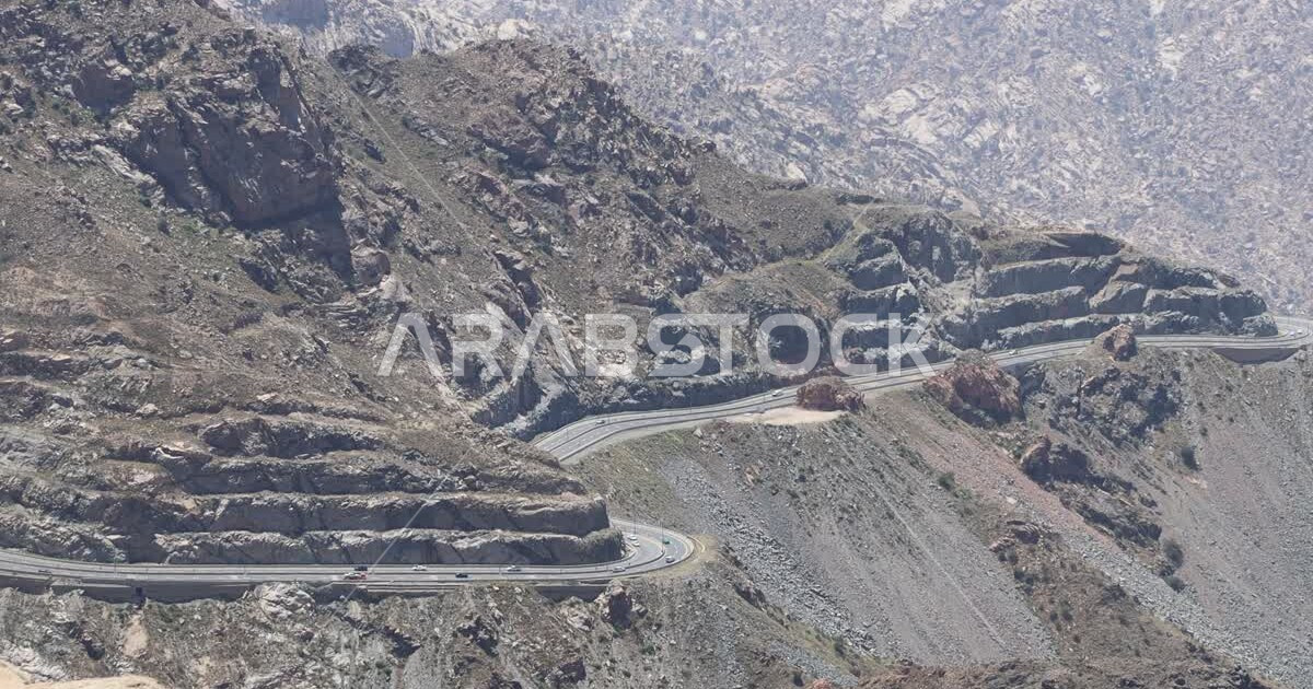 Natural areas and historical tourist attractions in Mecca, drone ...
