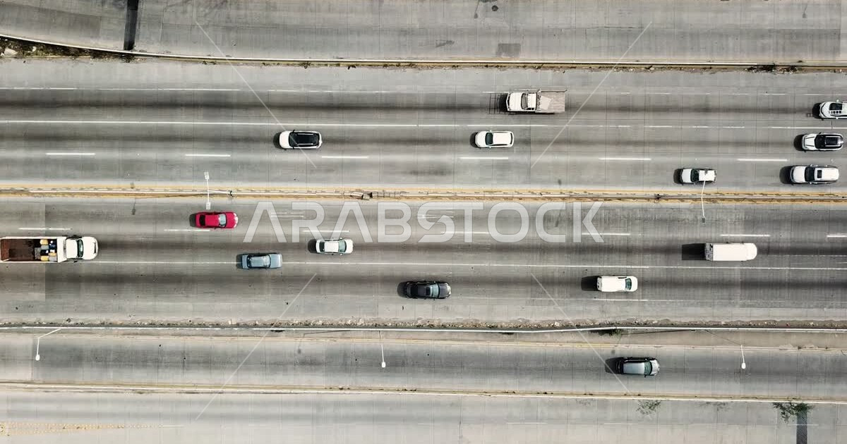 Means of transportation and land transportation, vertical overhead ...