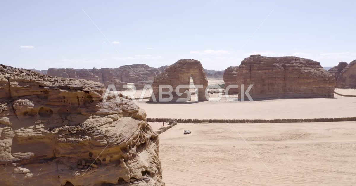 Rock formations and formations in the deserts of the Kingdom of Saudi ...