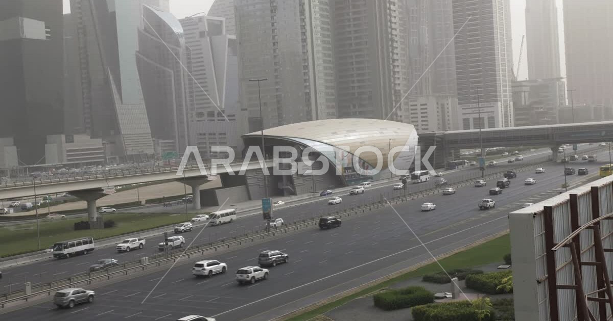 Traffic congestion in the streets and roads, drone photography of car ...