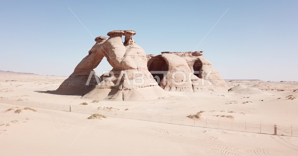 Mahajah sedimentary mountain of sandstone in Al-Shamli Governorate in ...