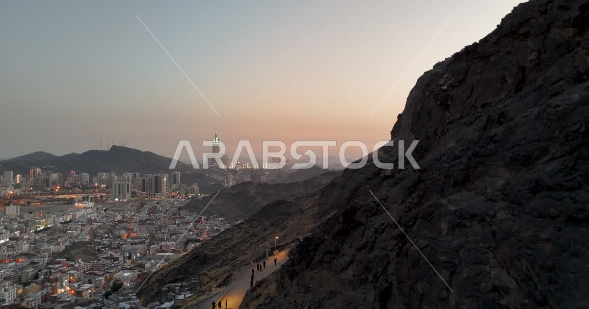 Mountain peaks and heights in the Kingdom of Saudi Arabia, natural rock ...