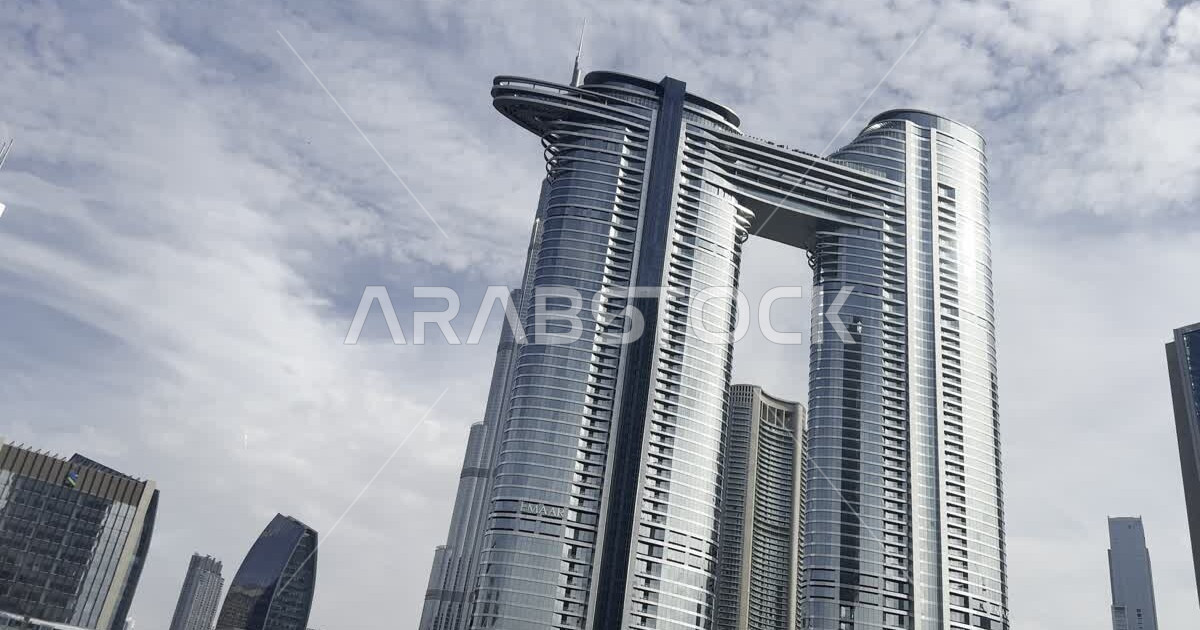 Advanced urban development and growth, famous landmarks and tourist ...