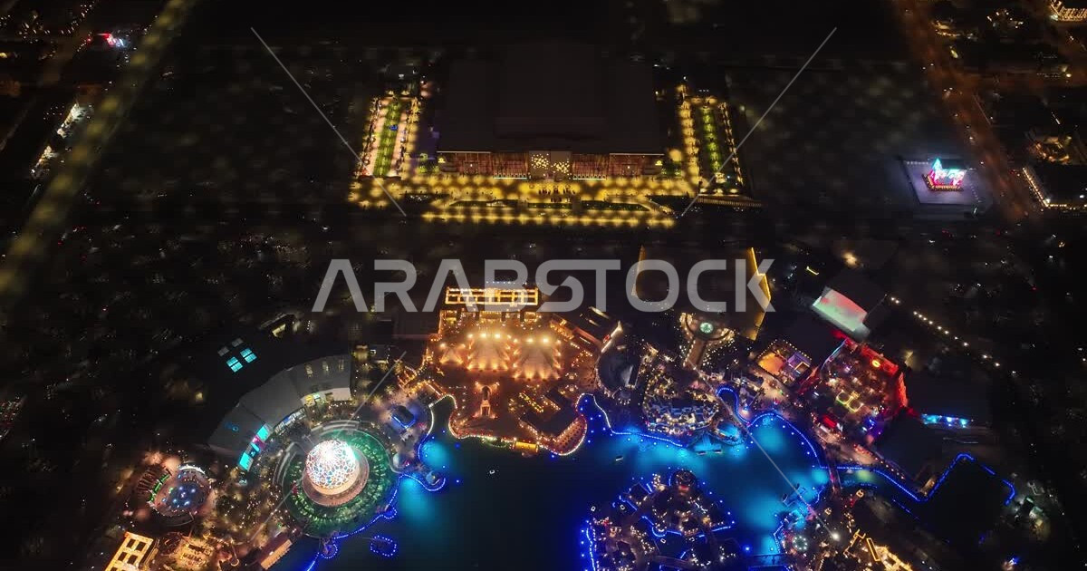 International entertainment festivals, the illuminated Kingdom Arena ...