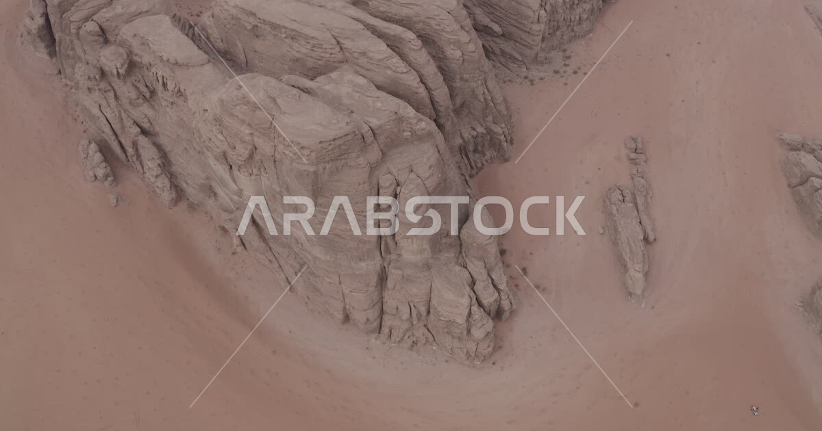 Aerial drone photography of rock formations in the village of Jeddah ...