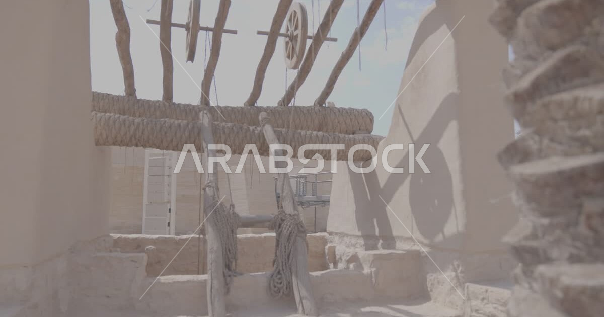 Extracting water from wells in the desert areas of the Kingdom of Saudi ...