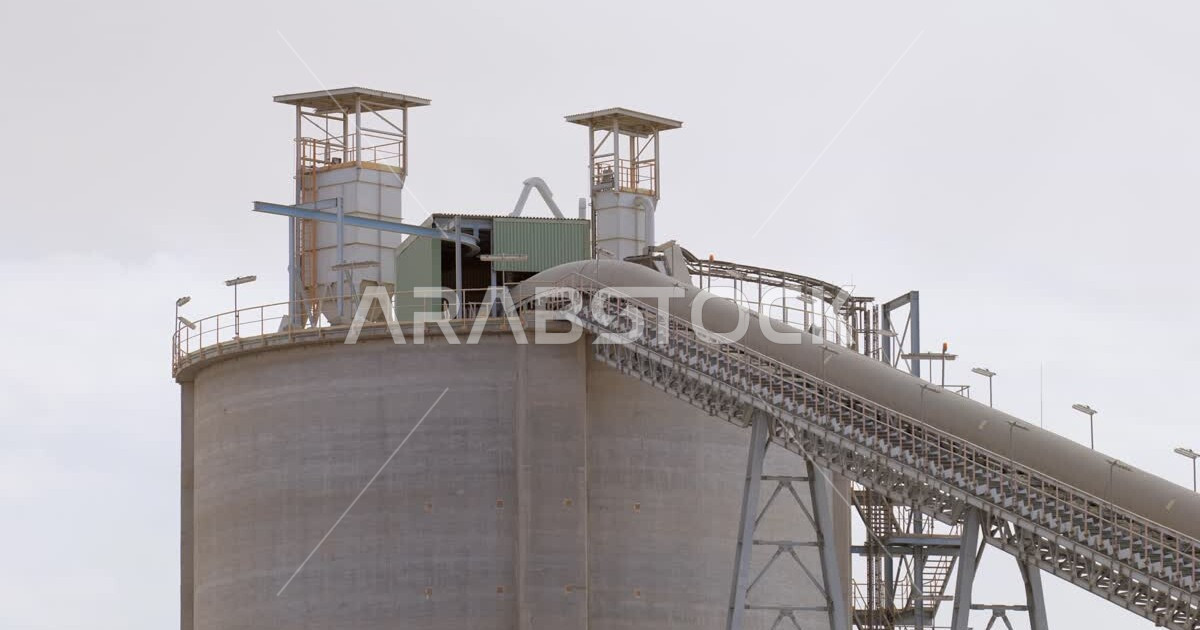 The national local cement industry in the Kingdom, aerial drone ...