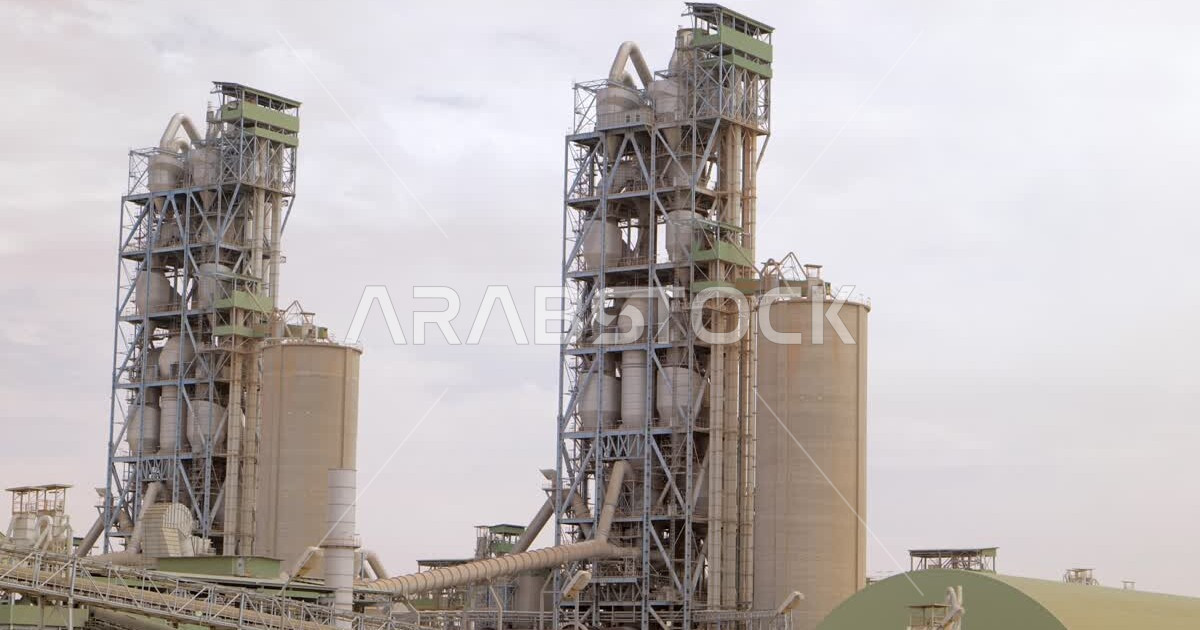 The national local cement industry in the Kingdom, aerial drone ...