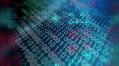 A Saudi Arabian Gulf businesswoman, looking at the camera with crossed hands, a set of numbers ...