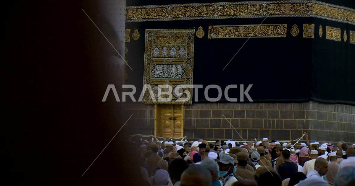 Performing Hajj rites and religious obligations, circumambulation of ...