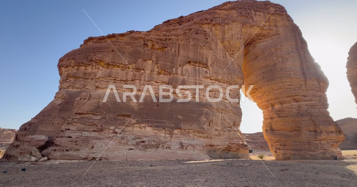 Archaeological historical monuments, drone photography of Elephant Rock ...