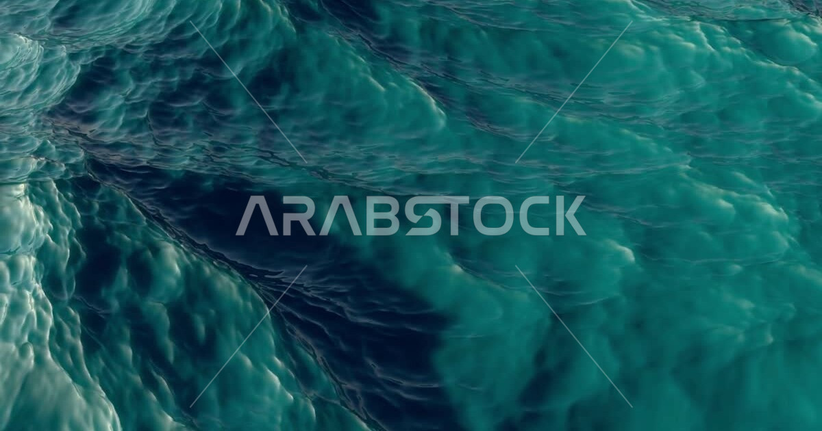 Natural tourist places in the Kingdom of Saudi Arabia, the blue waters ...