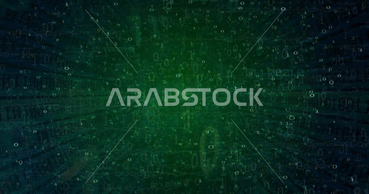 Digital data background, data and information protection, advanced ...