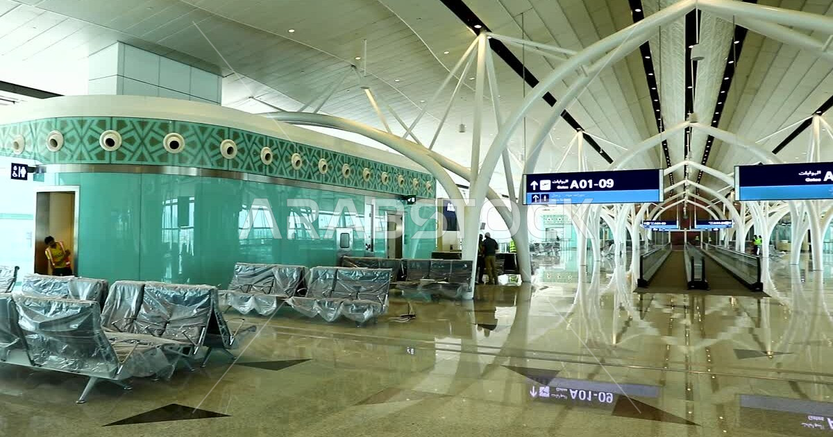 Reception halls and waiting halls for passengers, famous tourist places ...