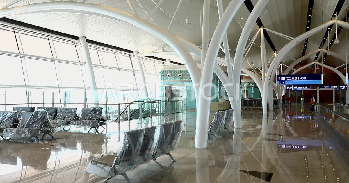 Reception halls and waiting halls for passengers, famous tourist places ...