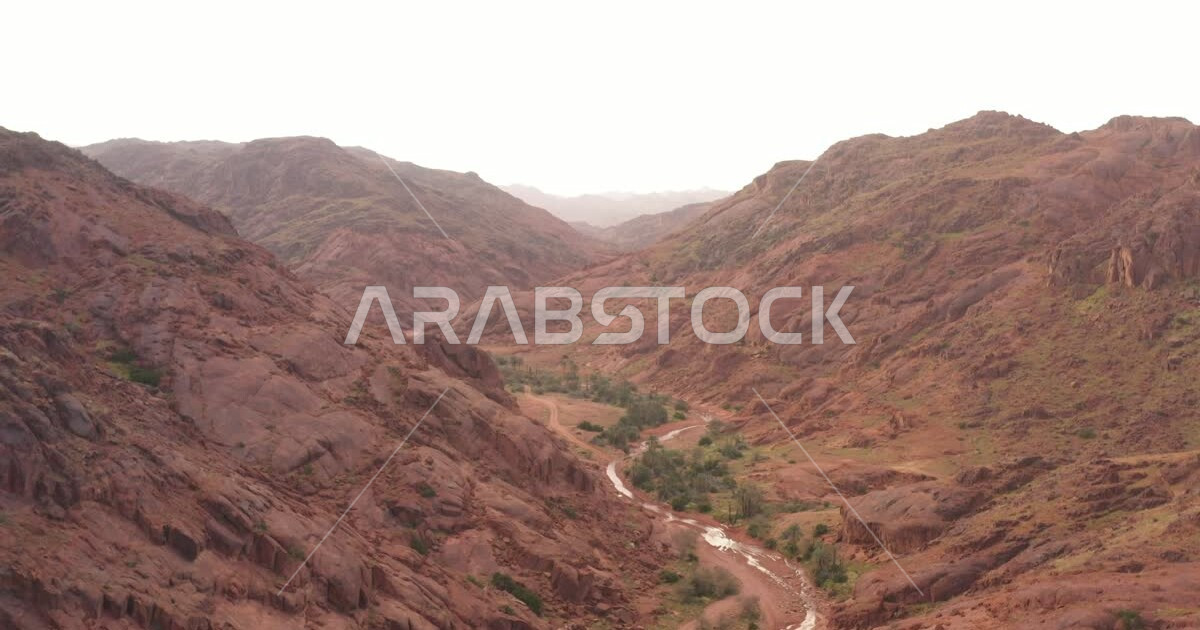 Aerial drone photography of Wadi Jaw in Hail, natural rock formations ...