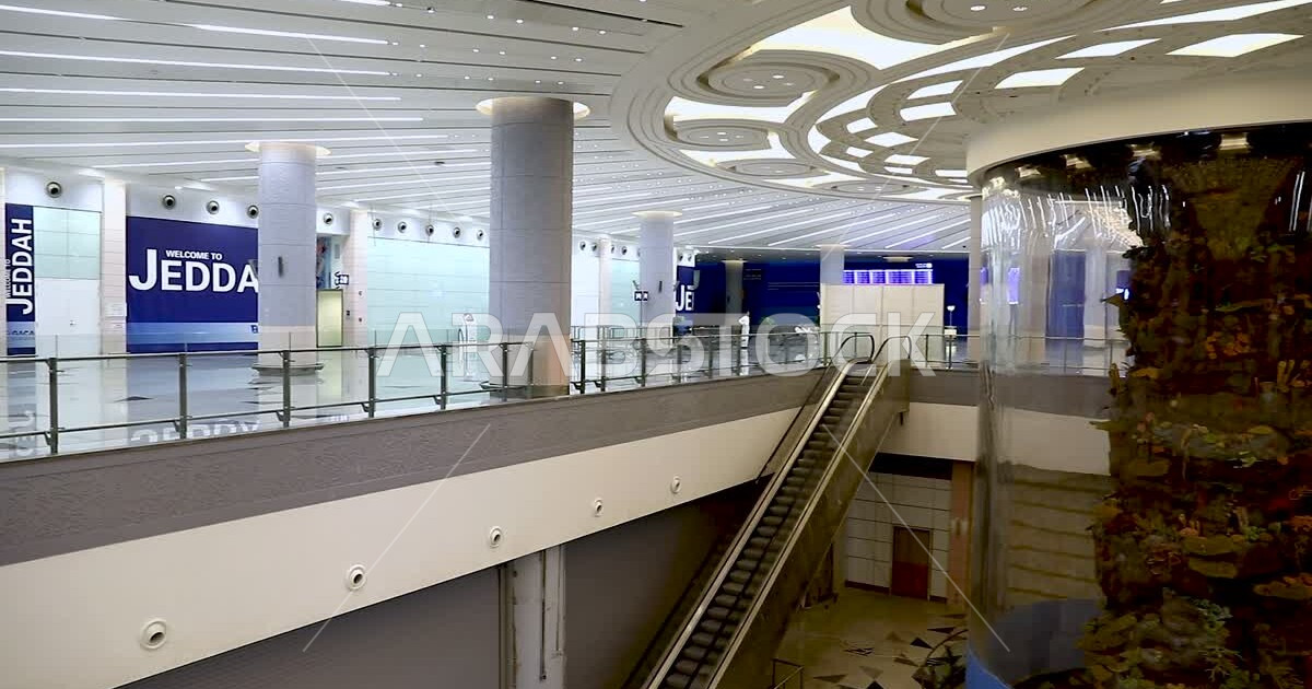Interior decoration of Jeddah International Airport in the Kingdom of ...