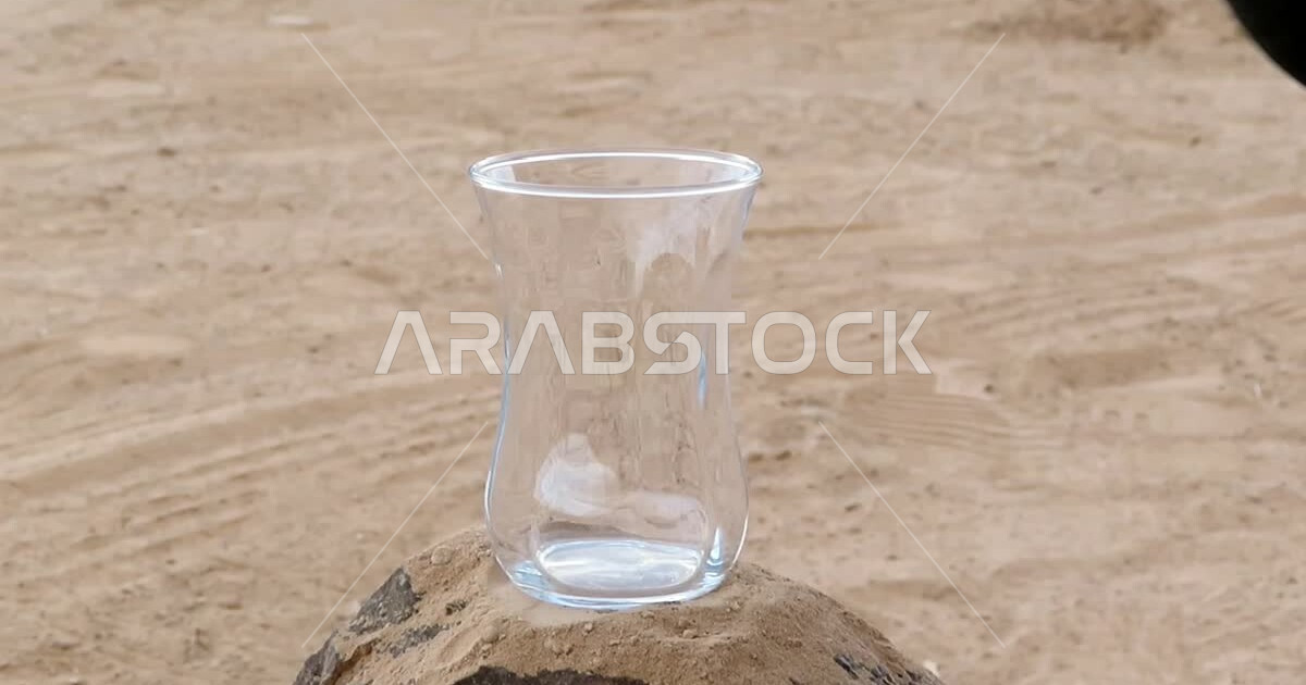 Badia and wild kashta areas, preparing hot drinks, close-up photography ...