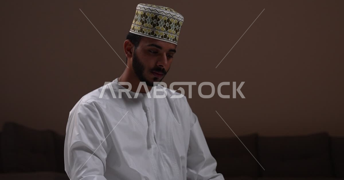 Supplication and supplication to God Almighty, performing prayers on ...