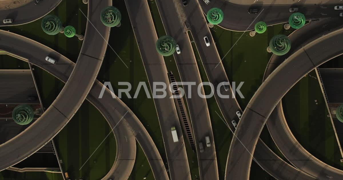 Arqa roundabout at the intersection of King Abdullah Road and King ...